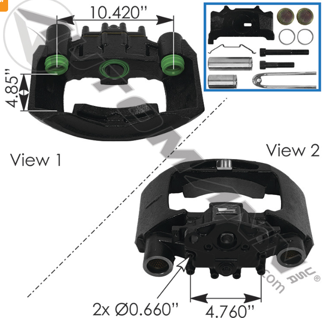 LH Air Disc Caliper 40-195-037