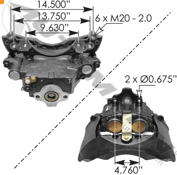 ELSA 225 Air Disc Caliper Axial RH 158.LRG729