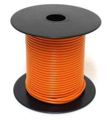 Orange 18 Gauge Wire 100' 178.2118NG
