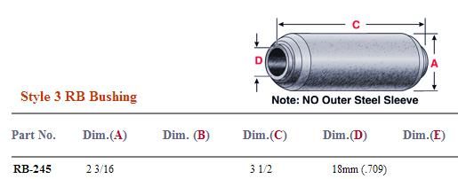Rubber Bushing RB-245 MR736