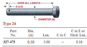 International Spring Pin B1421-55 SP1421IH