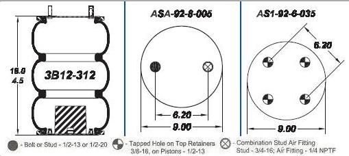 8033 Air Bag ABSP3B22R-8033
