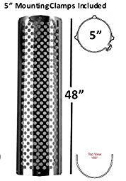5" Heat Shield Kit Round Holes 562.U6151SS