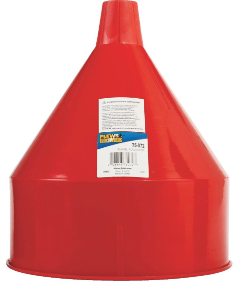 6 Quart Plastic Funnel With Screen 579.1203