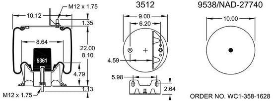 9656 Air Bag AB1DK23M-9656